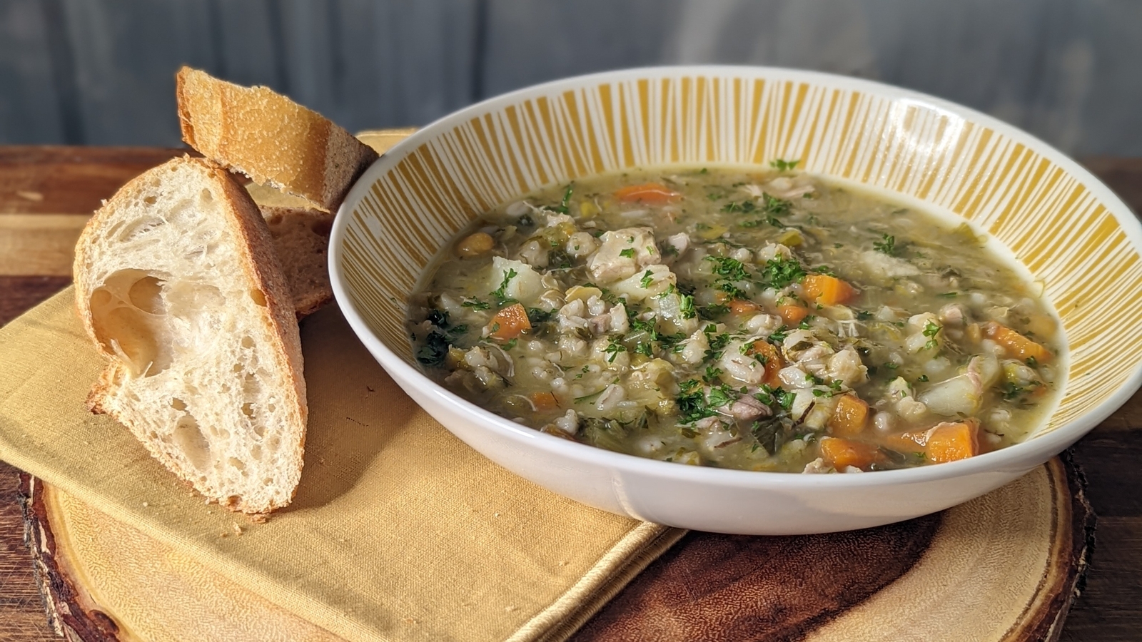 Brian McDermott's Irish chicken broth: Today