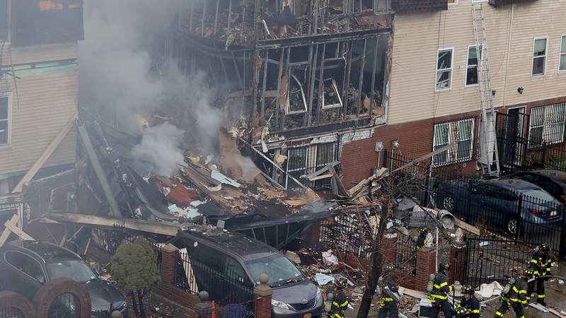 New York City explosion and fire kills 1, injures 9