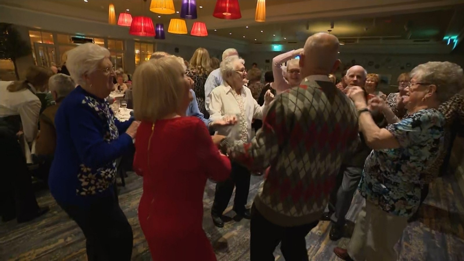 Friends of the Elderly group parties like it's 2019