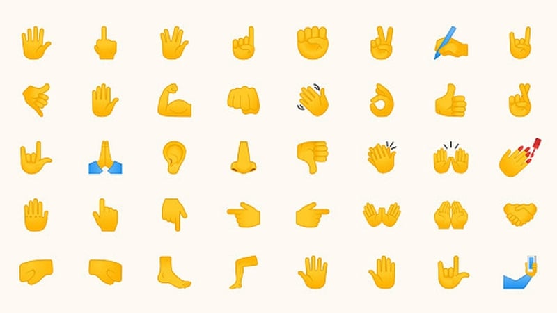 How do emojis help us express how we feel and think?