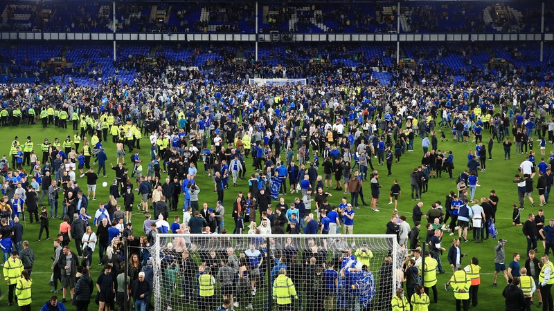 Everton charged over Goodison Park pitch invasions