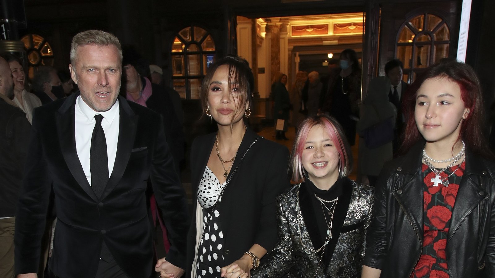 Myleene Klass records album with daughters
