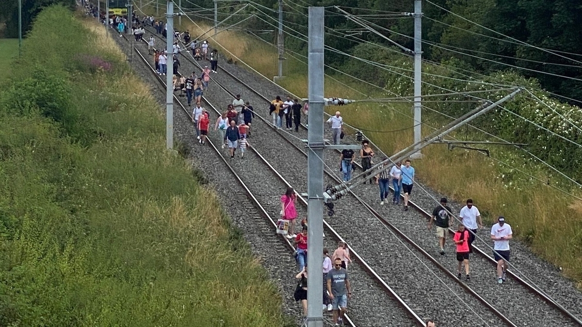 Dart disruption after passengers disembark delayed train | Today with ...