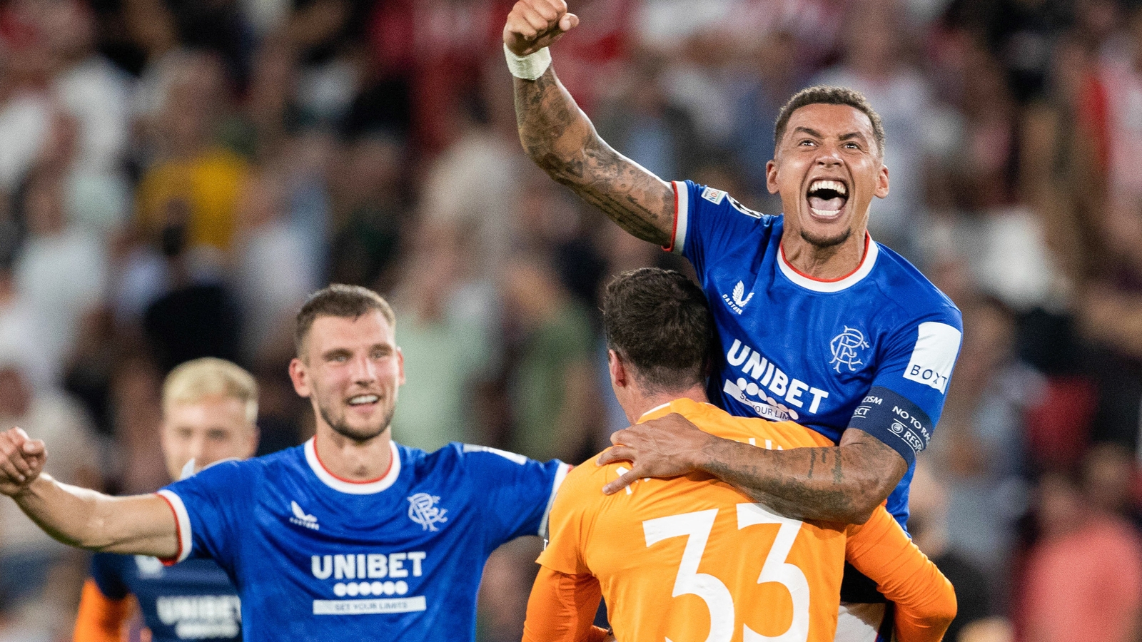 Rangers beat PSV to reach Champions League group stages