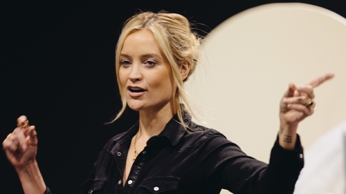 Laura Whitmore in dress rehearsals for West End debut