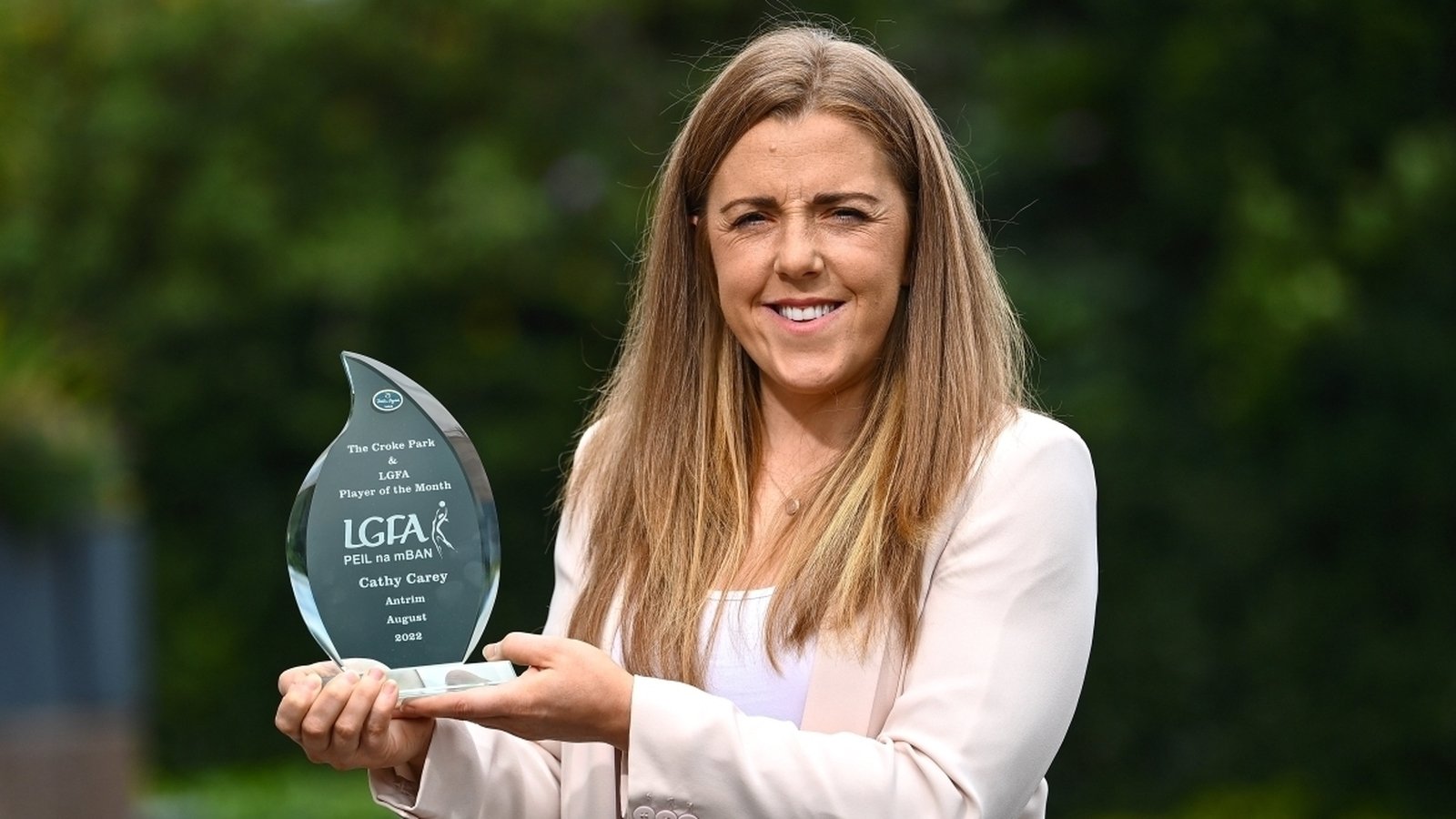 Antrim's Cathy Carey named LGFA Player of the Month