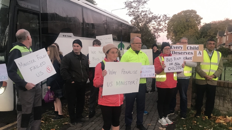 Parents walk 15km to highlight lack of school bus spots