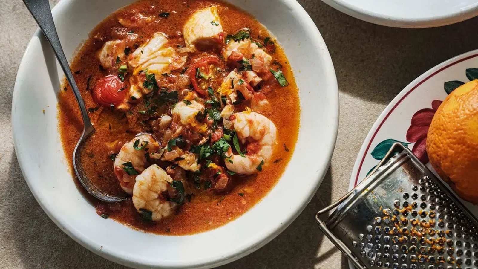 Gino D'Acampo's spicy fish soup with tomatoes