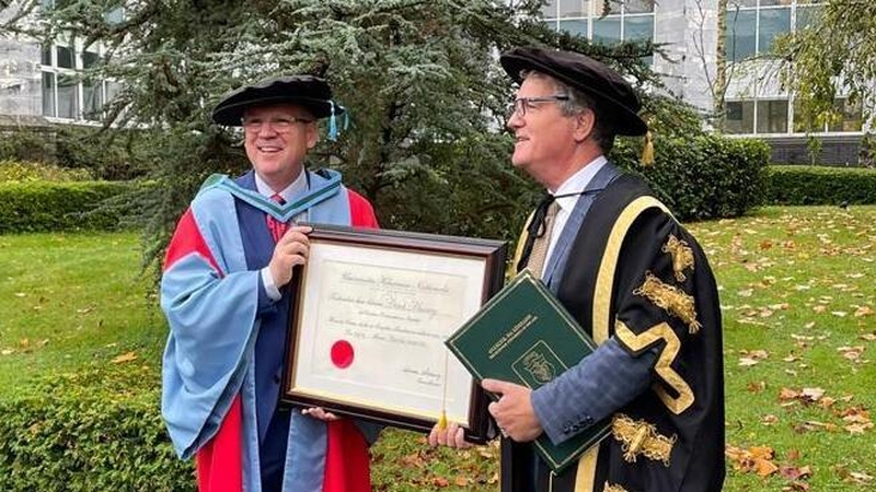 Derek is honoured by UCC