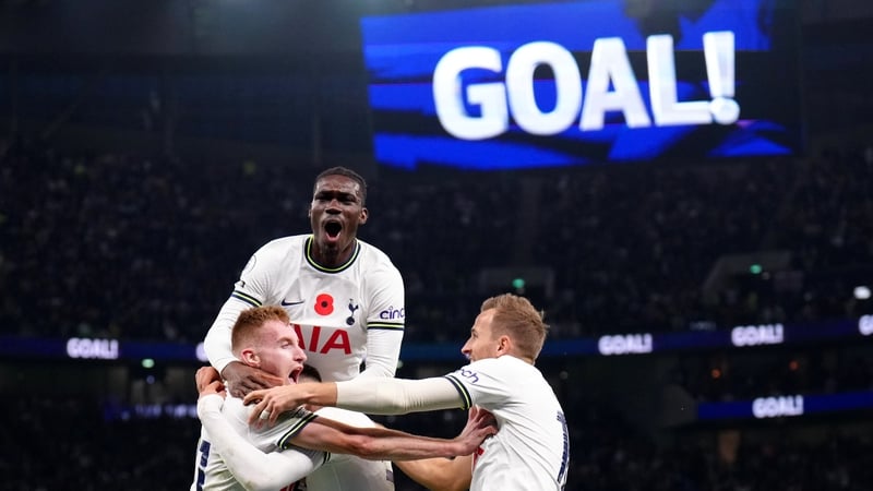 Leeds lead three times but Bentancur wins it for Spurs