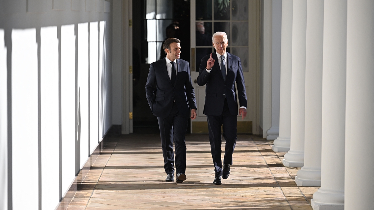 French President Emmanual Macron visits Washington | Morning Ireland ...