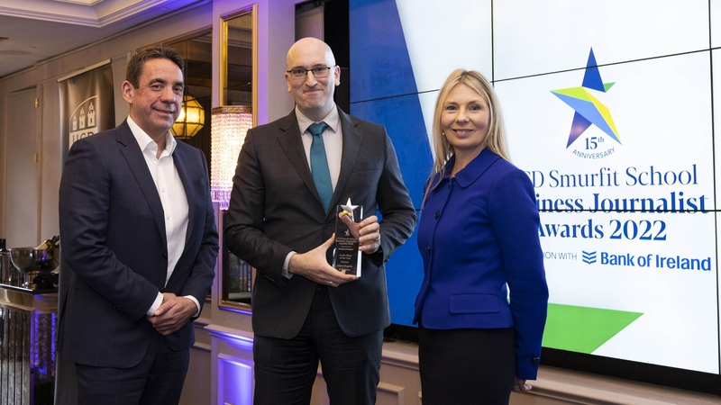 RTÉ's Adam Maguire wins business journalism award