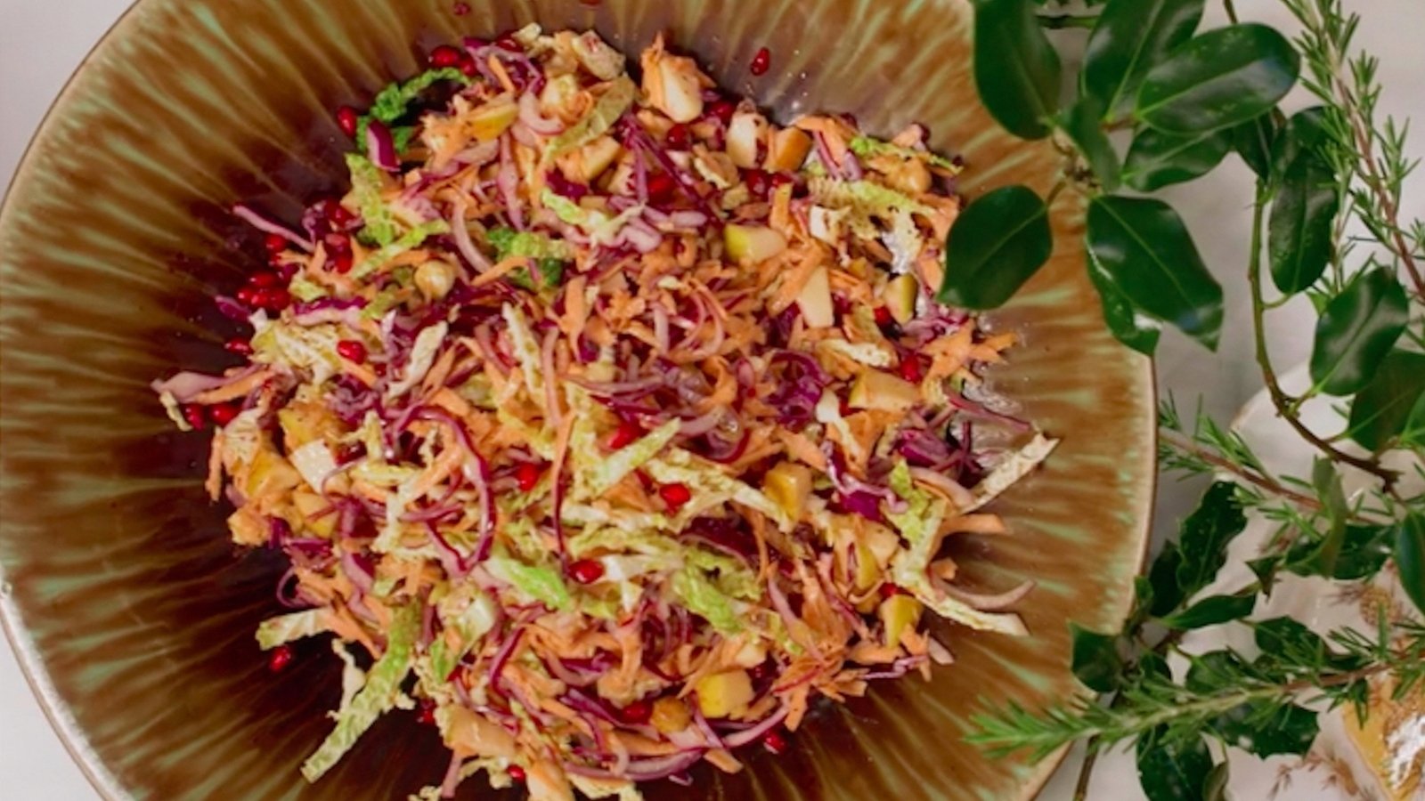 Rory's Christmas winter coleslaw with pomegranate