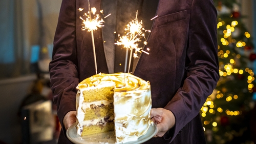 Donal's baked Alaska cake