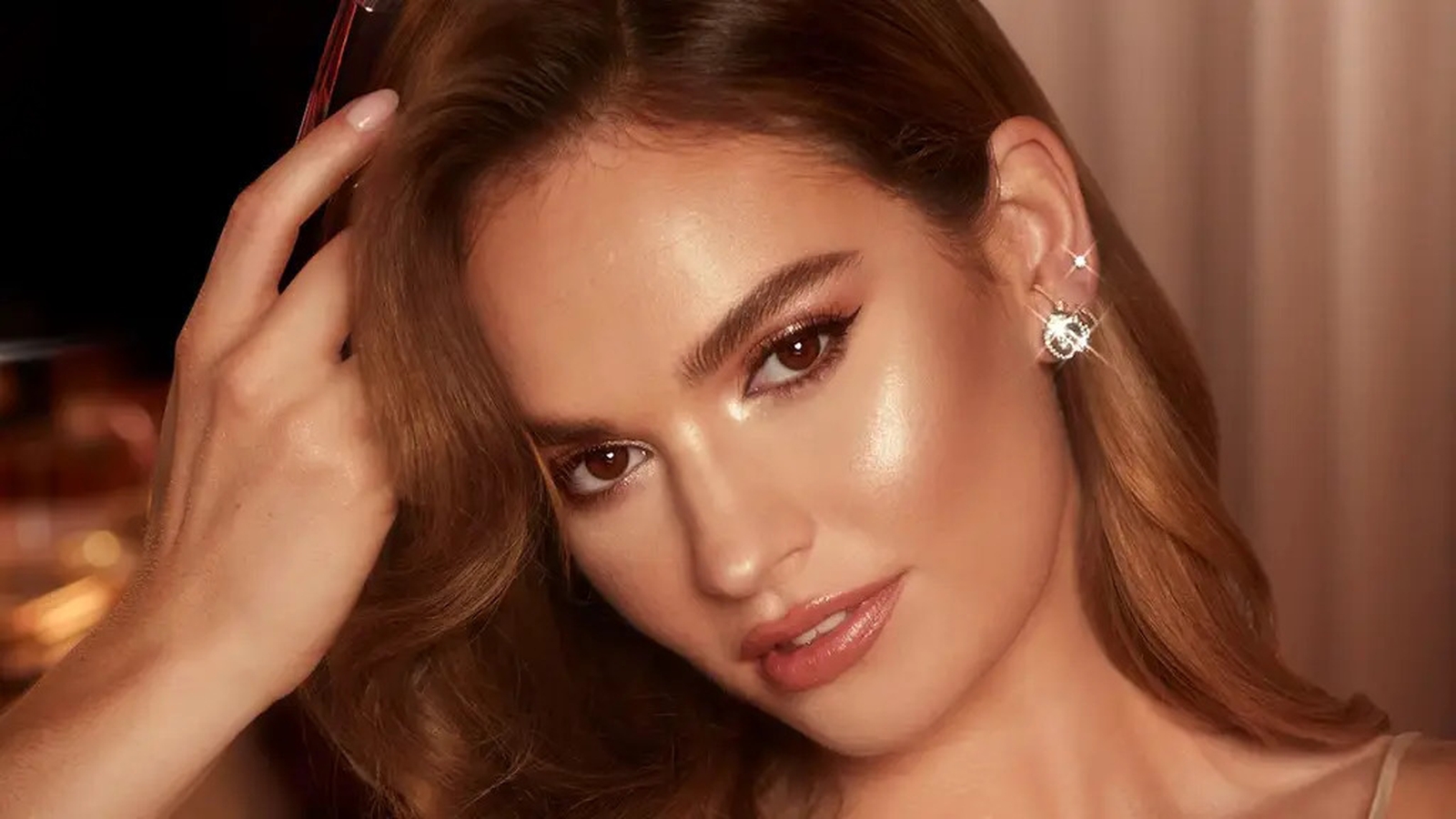 Lily James stars in glamorous new beauty campaign