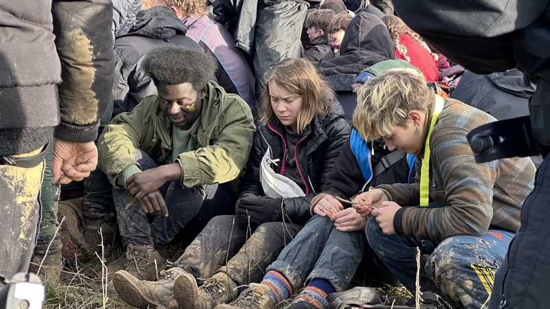 Thunberg briefly detained at German coal mine protest