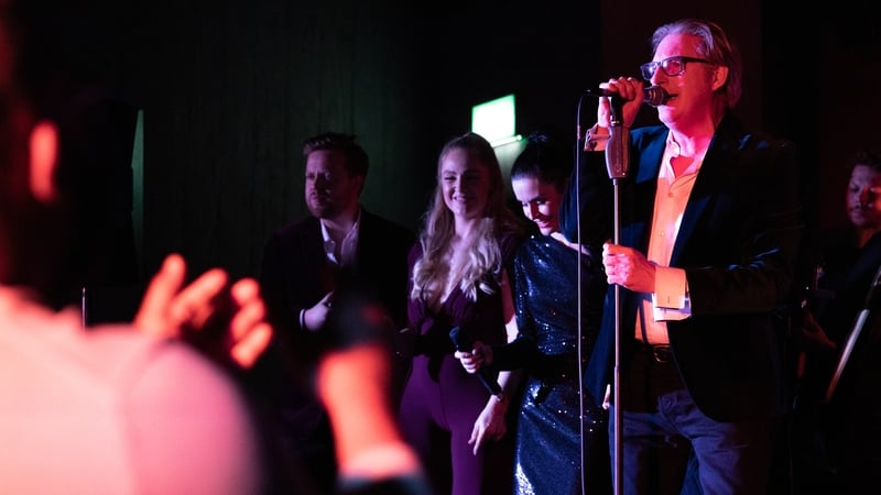Adrian Dunbar rocks out in London jazz bar