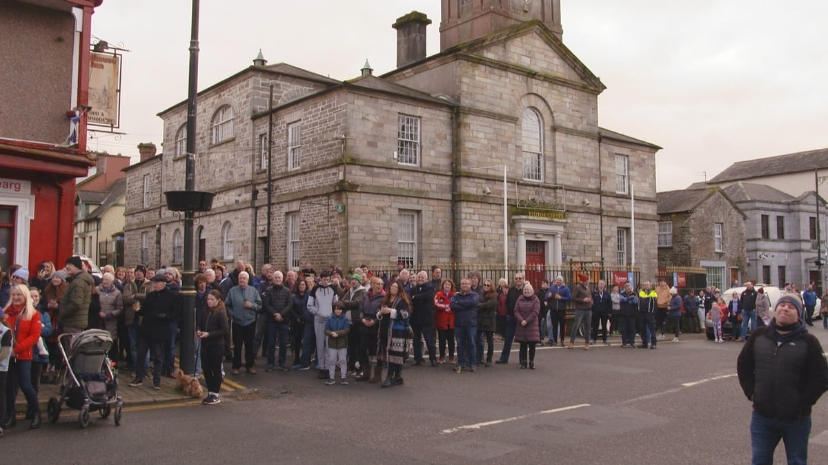 Protest in Lismore, Co. Waterford against opening of direct provision ...