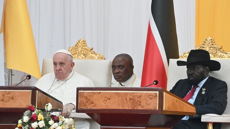 Pope urges a 'new start' for peace in South Sudan