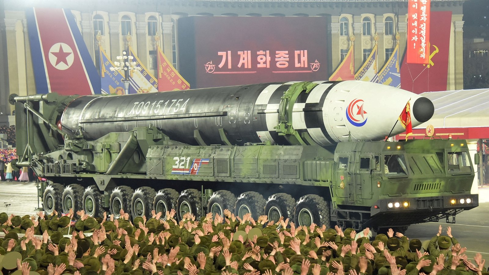 North Korea displays largest number of nuclear missiles
