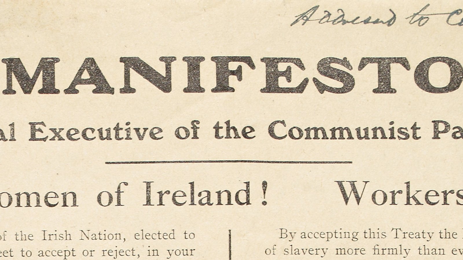 Workers unite! Communists and the Irish Civil War