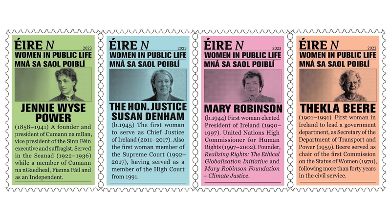 New stamps honour four women in public life