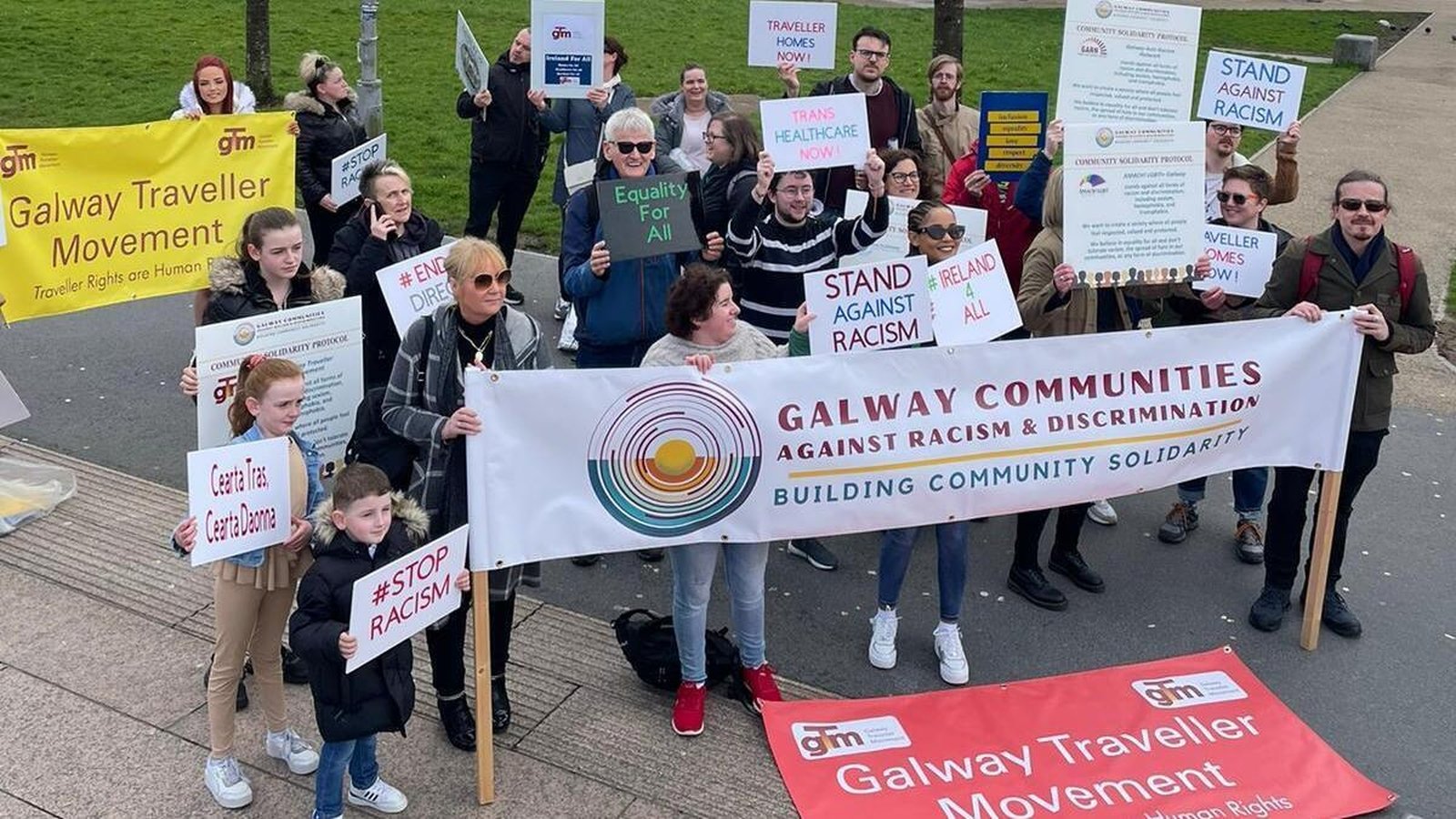 Hundreds attend anti-racism rally in Galway