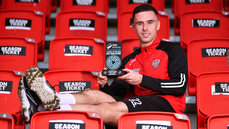 Derry City's Jordan McEneff scoops POTM award