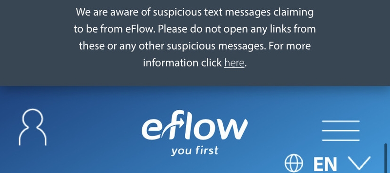 Fainic ó eFlow faoi théacsanna bréige