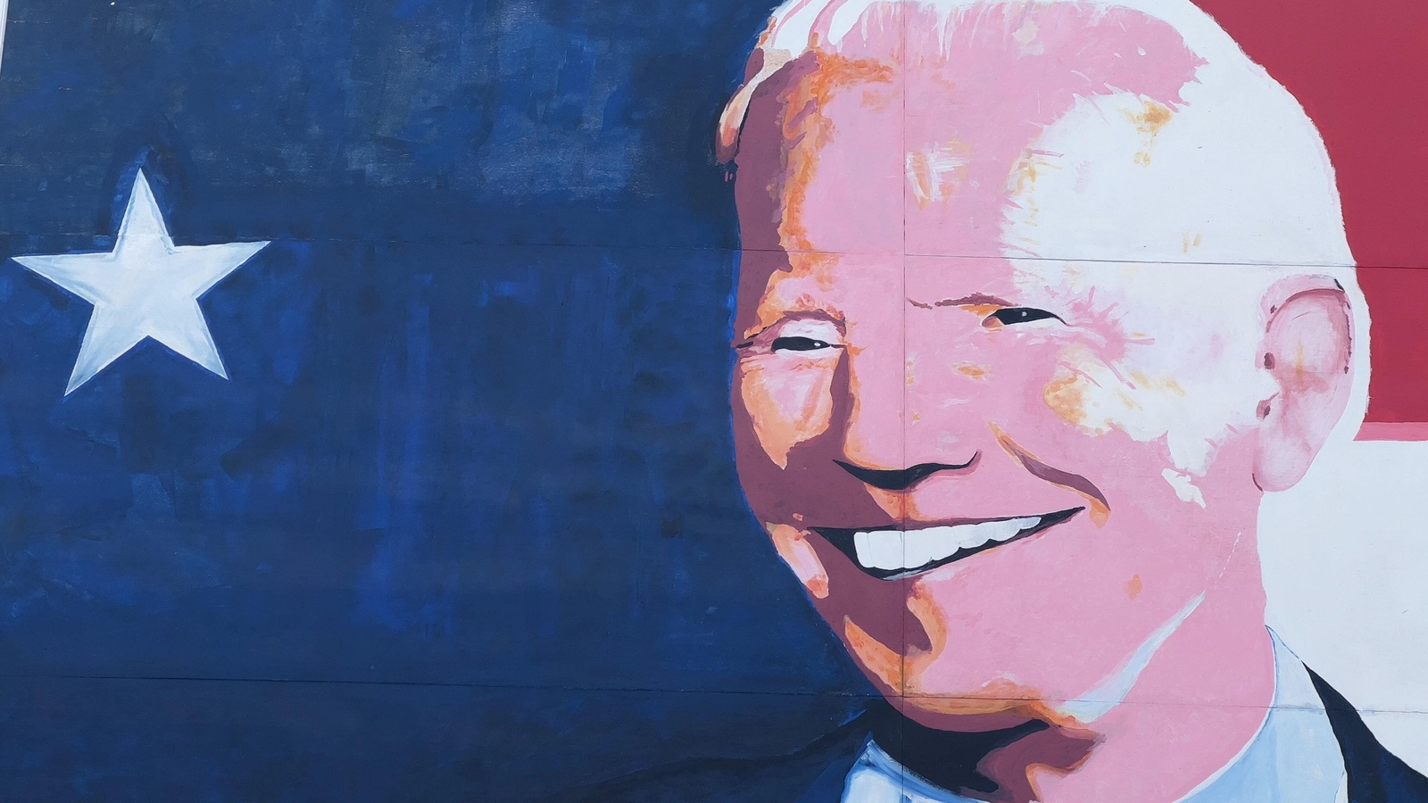 High hopes for Biden selfie in front of Ballina mural