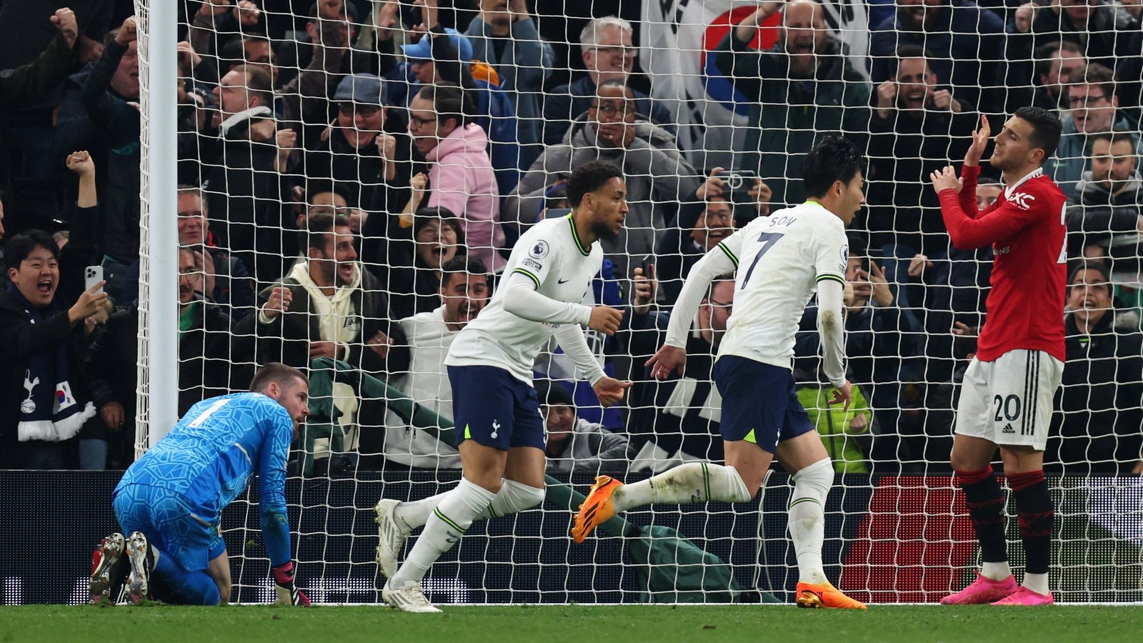 Son completes Spurs comeback in draw with Red Devils