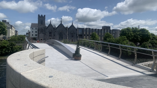 New pedestrian and cycle bridge opens on River Corrib