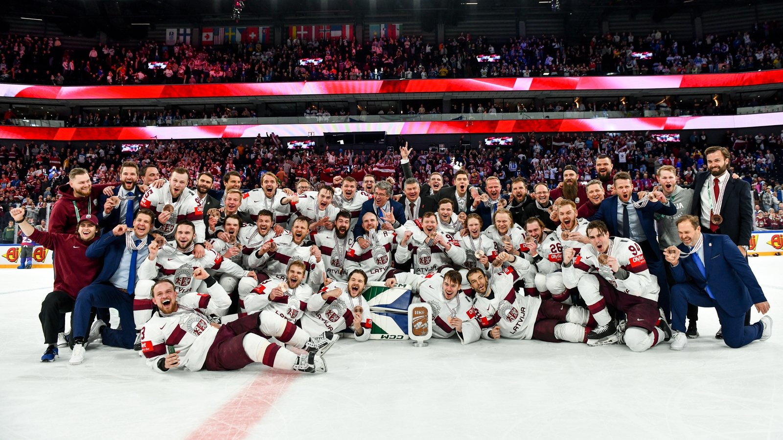 Latvians awake to surprise holiday after ice hockey win
