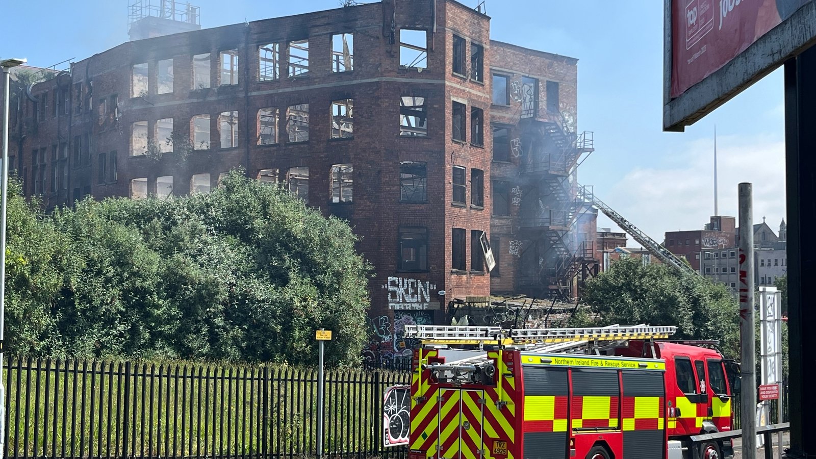 Victorian-era building destroyed in Belfast fire