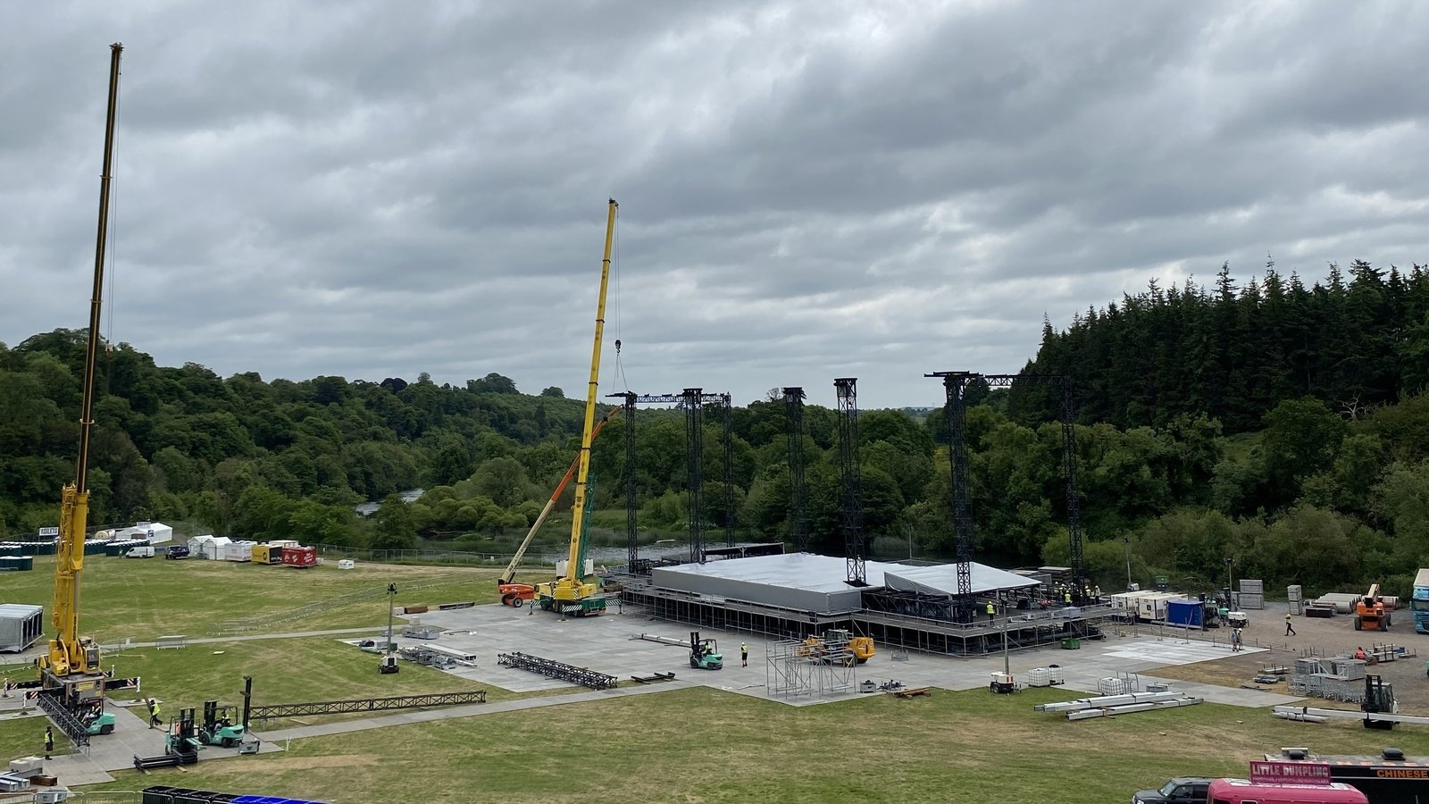Preparations under way for Styles gig at Slane Castle