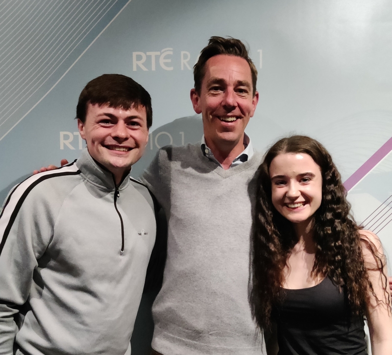 Student actors Evie O’Brien and Kevin Maher – The Ryan Tubridy Show ...