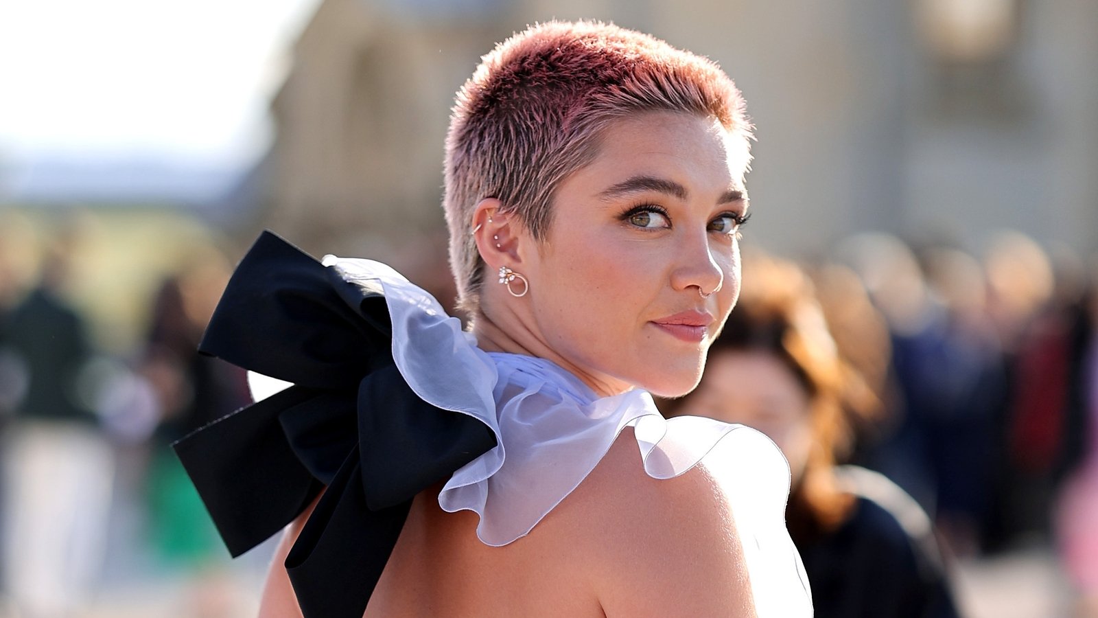 Florence Pugh, Son Ye-jin and Raye sit front row for Valentino