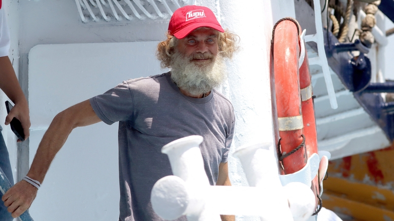 'Grateful' sailor back on dry land after months adrift