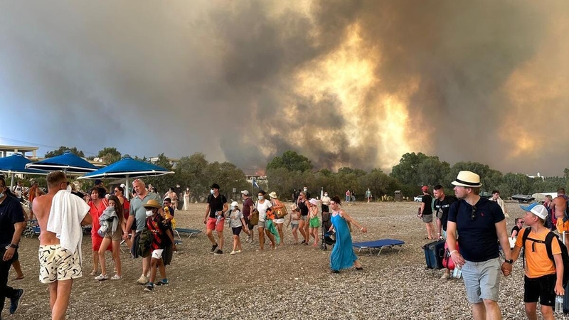 Family holiday turns to nightmare amid Rhodes wildfires
