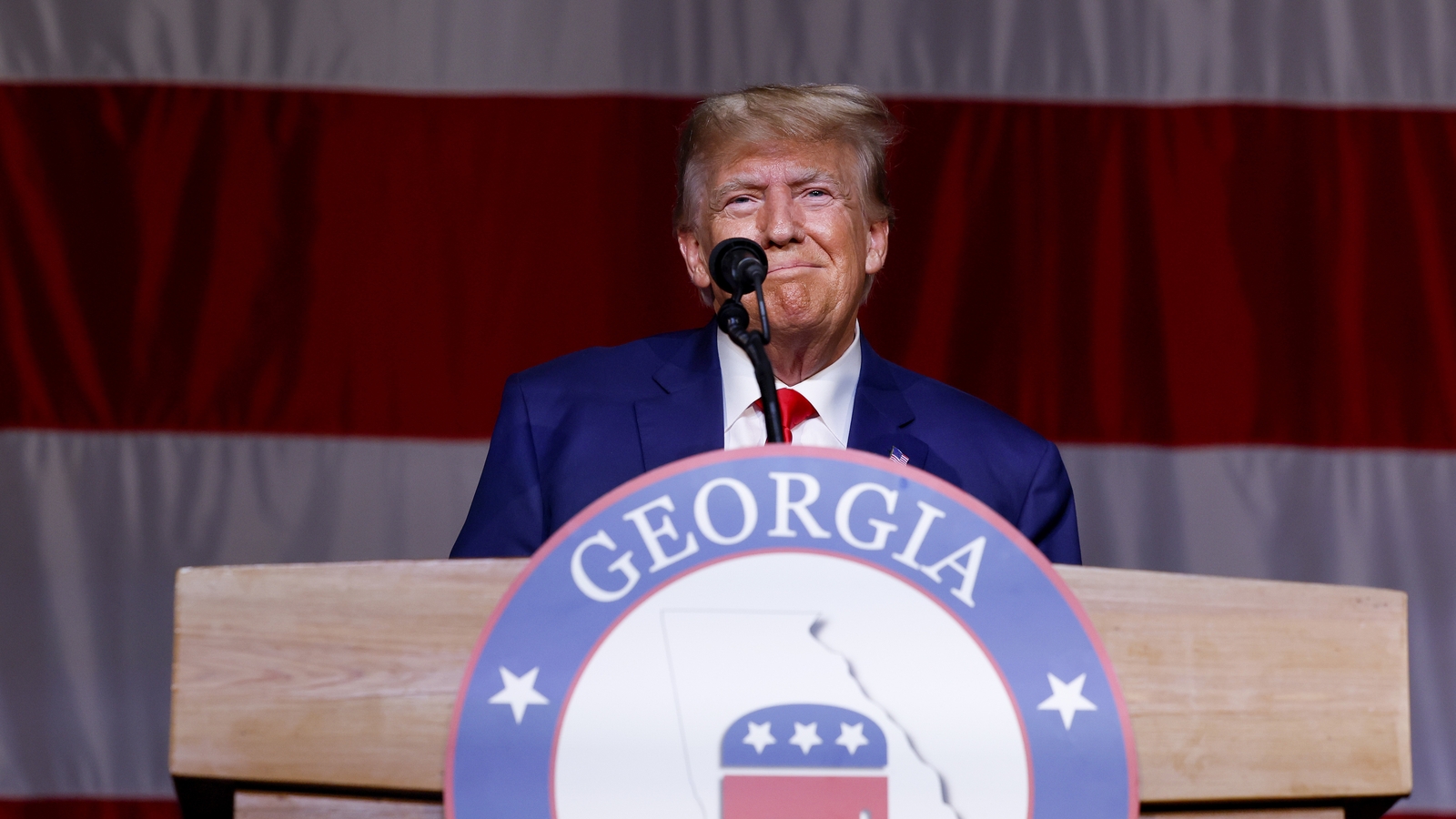 Georgia charges Trump with trying to overturn election
