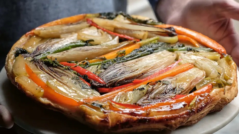 Michel Roux's vegetable tart tatin