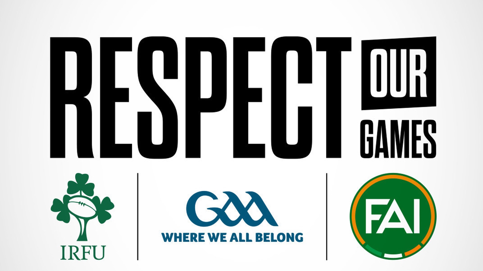 FAI, GAA and IRFU launch joint 'respect' campaign