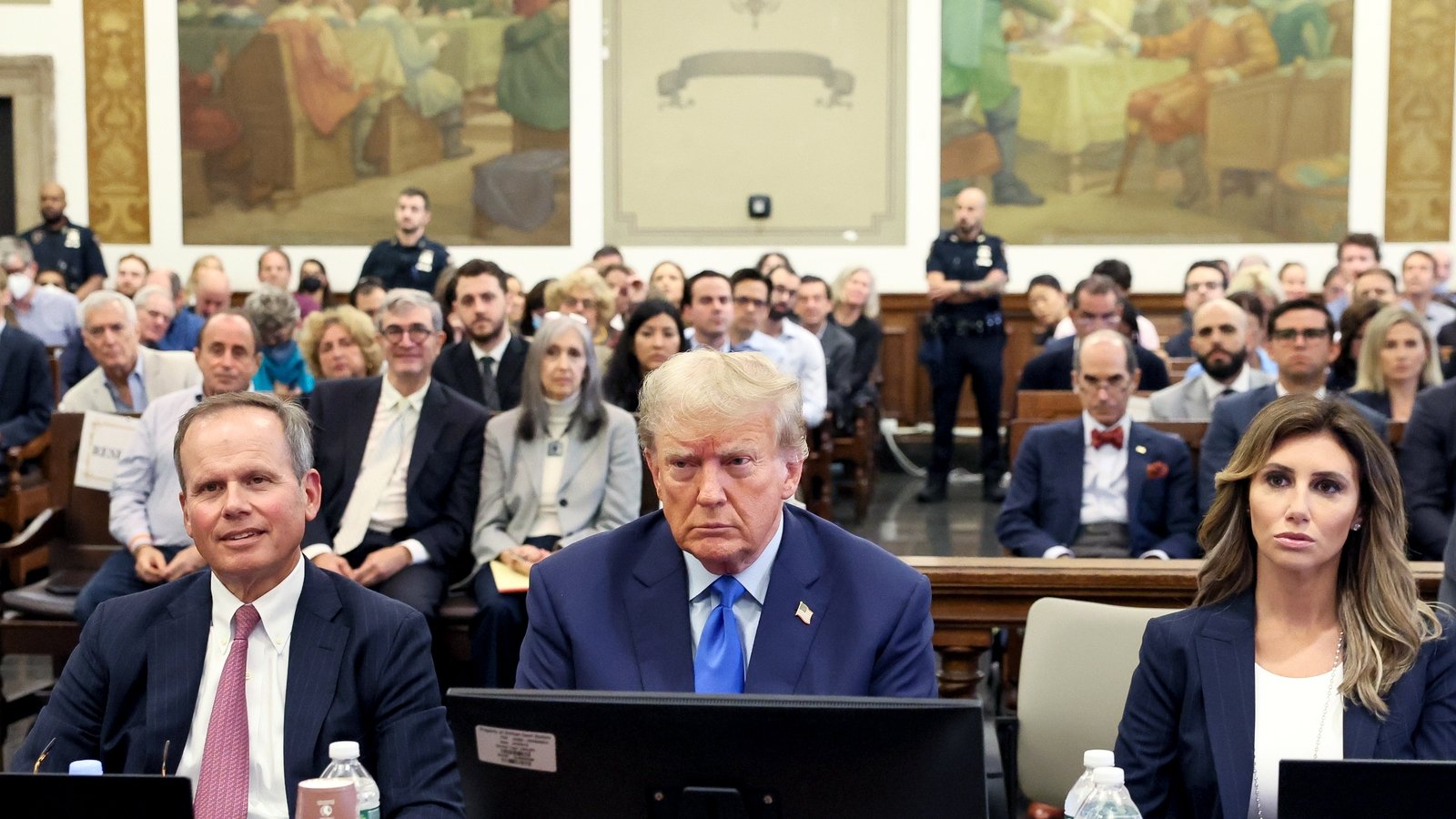 Trump says New York fraud case a 'scam' as trial begins