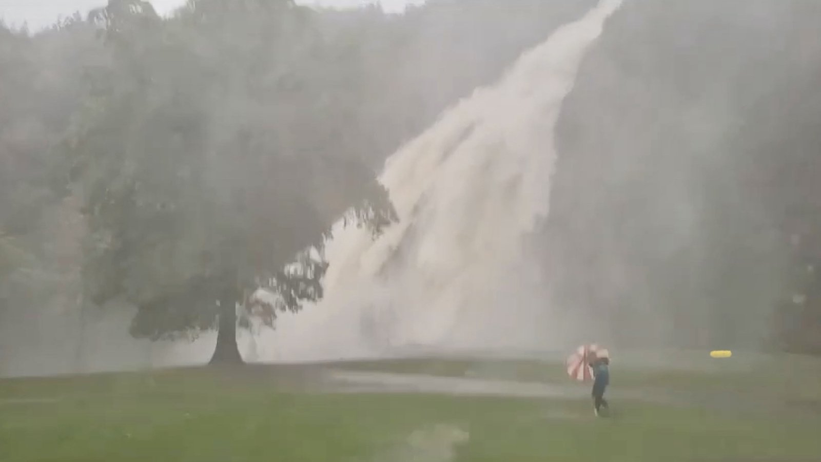 Watch: Waterfall in full flow after heavy rain