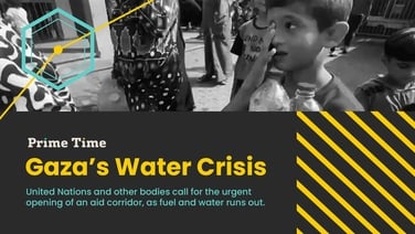 Video | Prime Time: Gaza's Water Crisis Explained | RTÉ
