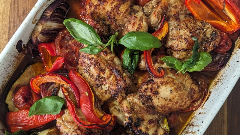 Trisha's chicken traybake: Today