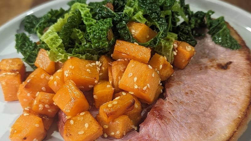 Paul Flynn's grilled gammon with gingery cabbage