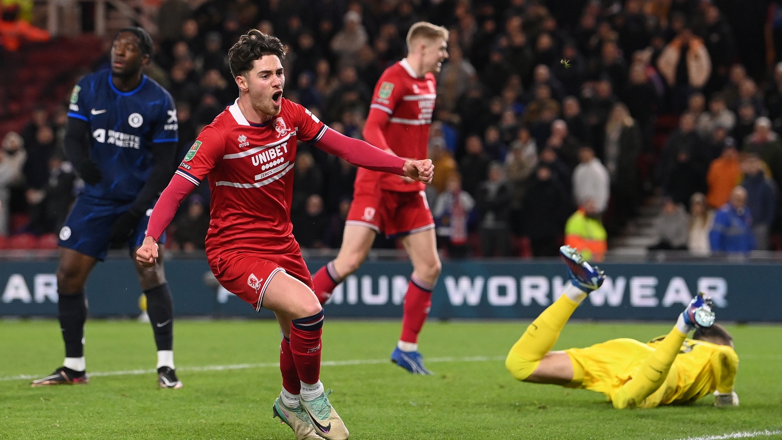 Boro upset Chelsea in Carabao Cup semi-final first leg
