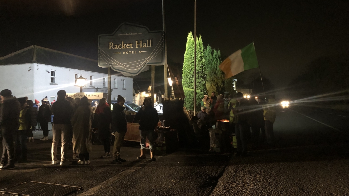 Protest Continuing at Racket Hall Hotel in Roscrea, Co. Tipperary ...