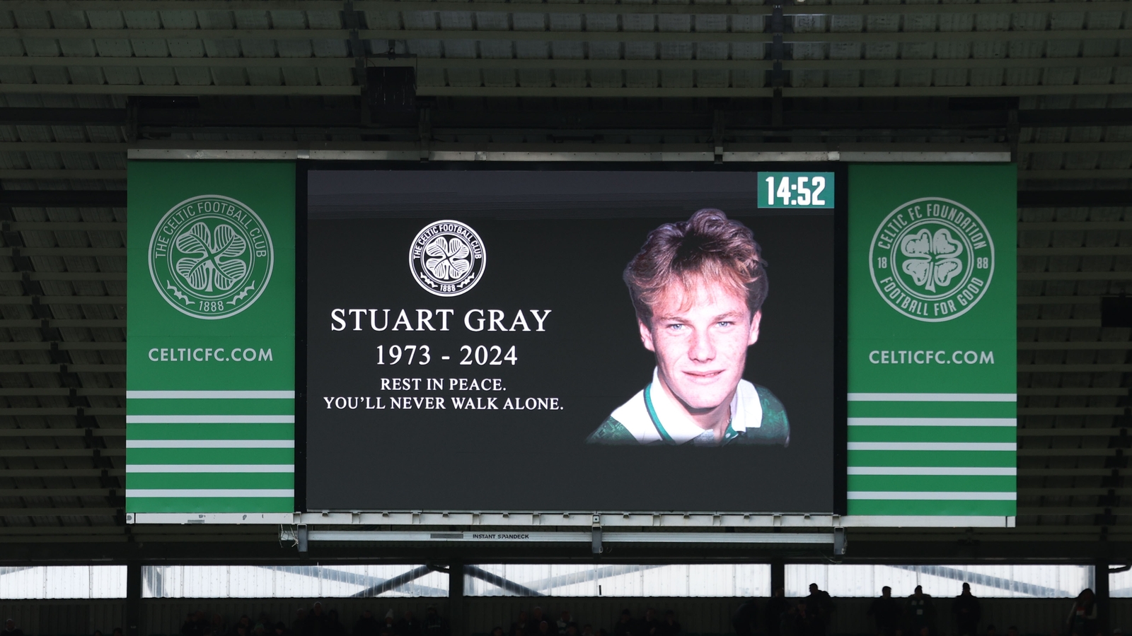 Former Celtic defender Stuart Gray dies aged 50